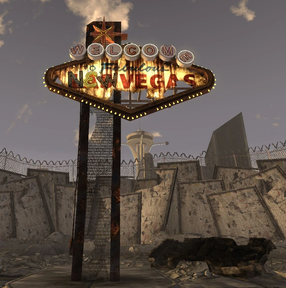 Reproduction New Vegas sign : r/Fallout