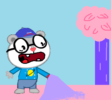 Happy Tree Friends Sniffles And The Ants Sniffles White And Nerdy
