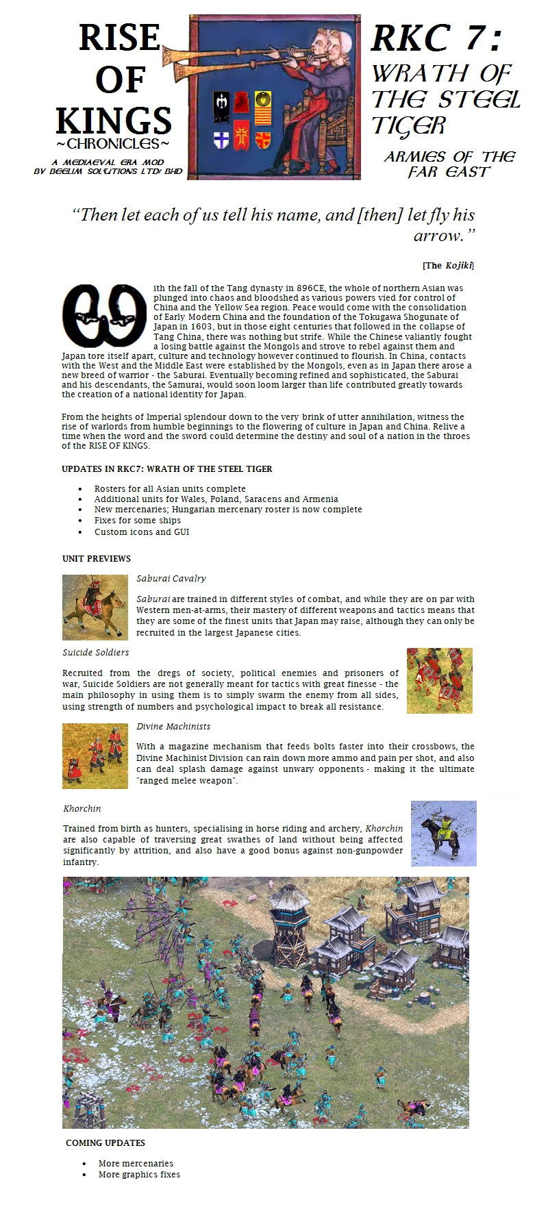 Rise of Kings: Chronicles - Rise of Nations Heaven Forums